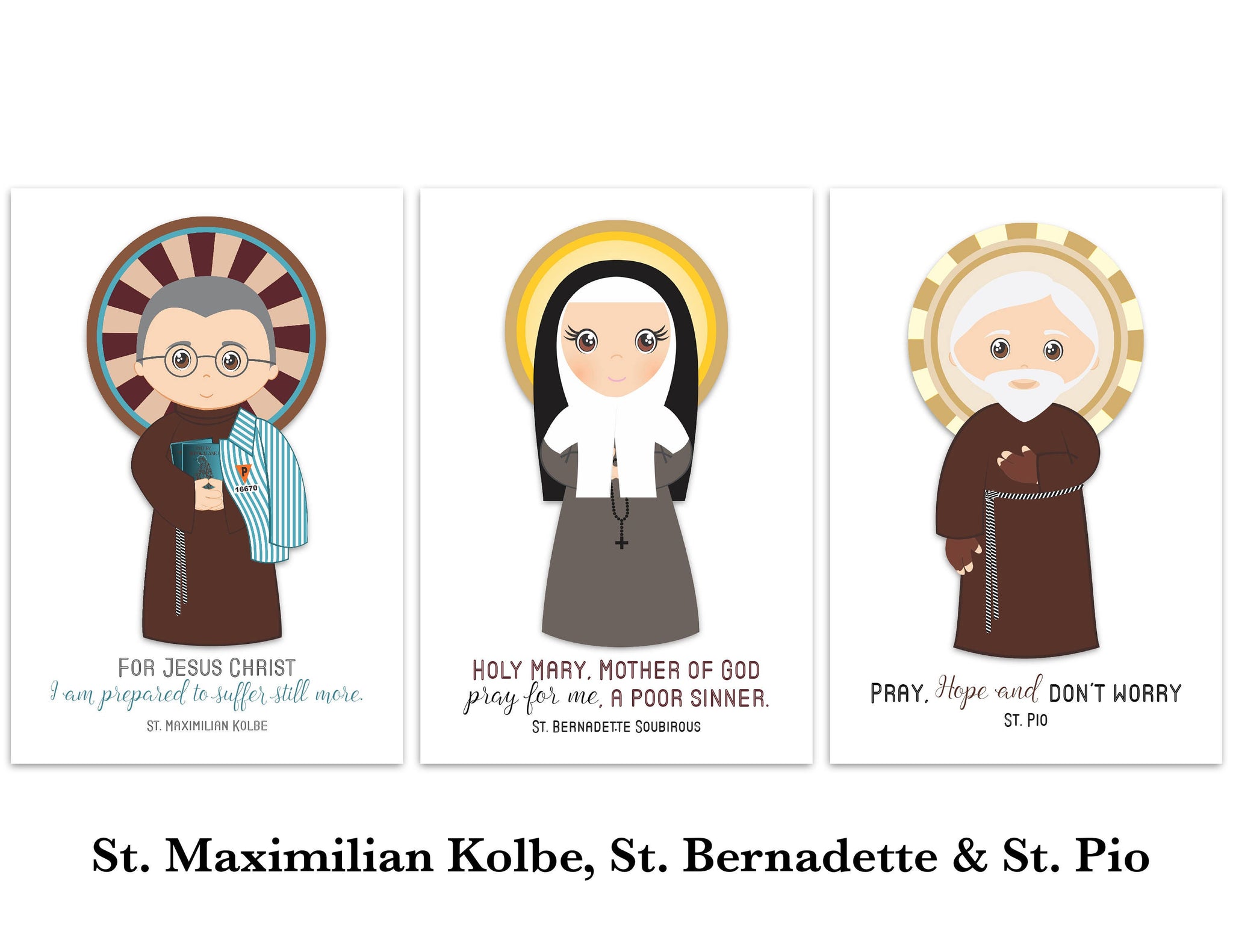 Catholic Saint Cards - 100 Patron Saint Flash Cards With Storage Box ...